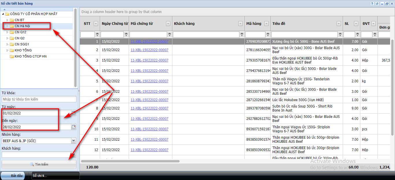 Sổ chi tiết bán hàng - Relipos